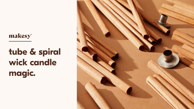 How To Make A Tube Wick And Spiral Wick Candle | makesy®