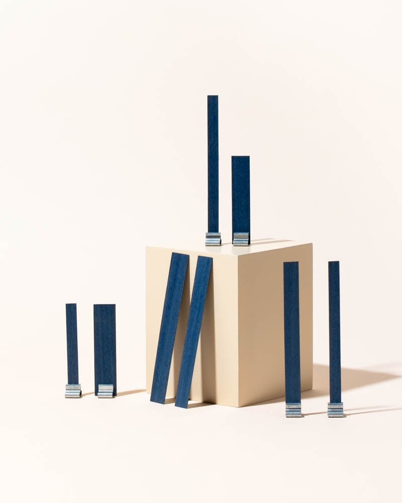 Cobalt Blue Single Ply Wood Wick 02 | Candle Wick Supplier | makesy®